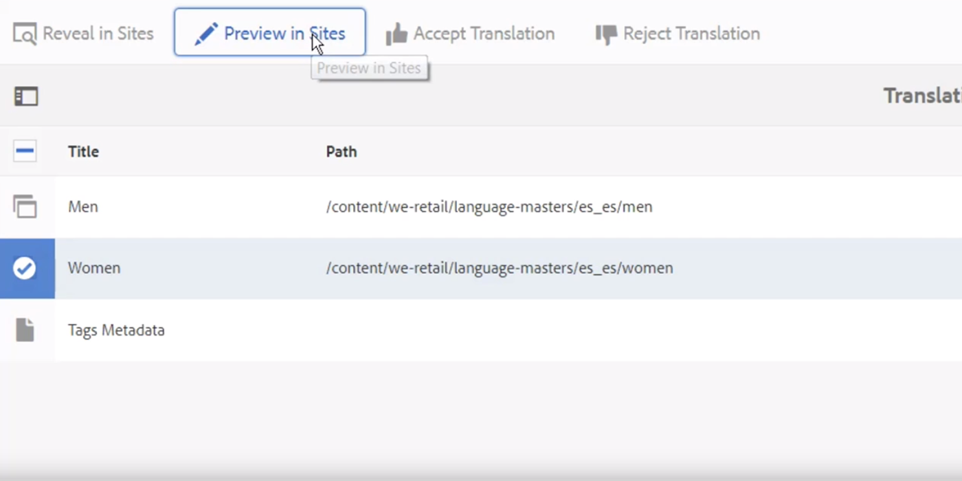 Adobe Experience Manager Translation Connector Adobe Experience Manager Translation Connector